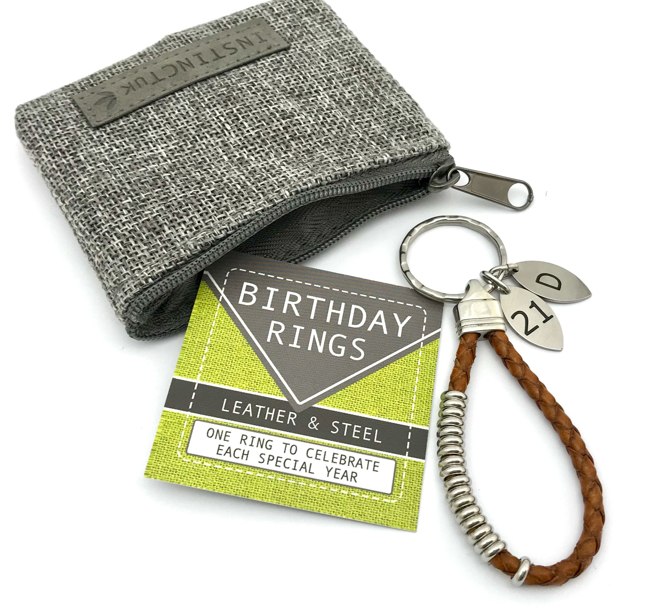 PERSONALISED LEATHER KEYRING 18th Birthday Gift Custom - Etsy UK