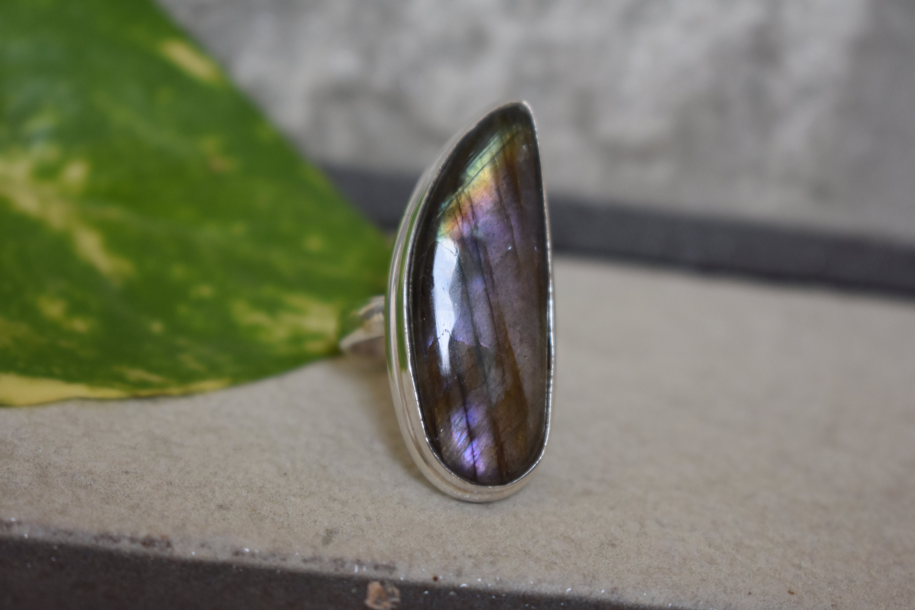 925 Silver Purple Labradorite Ring-purple Flashy Labradorite - Etsy UK