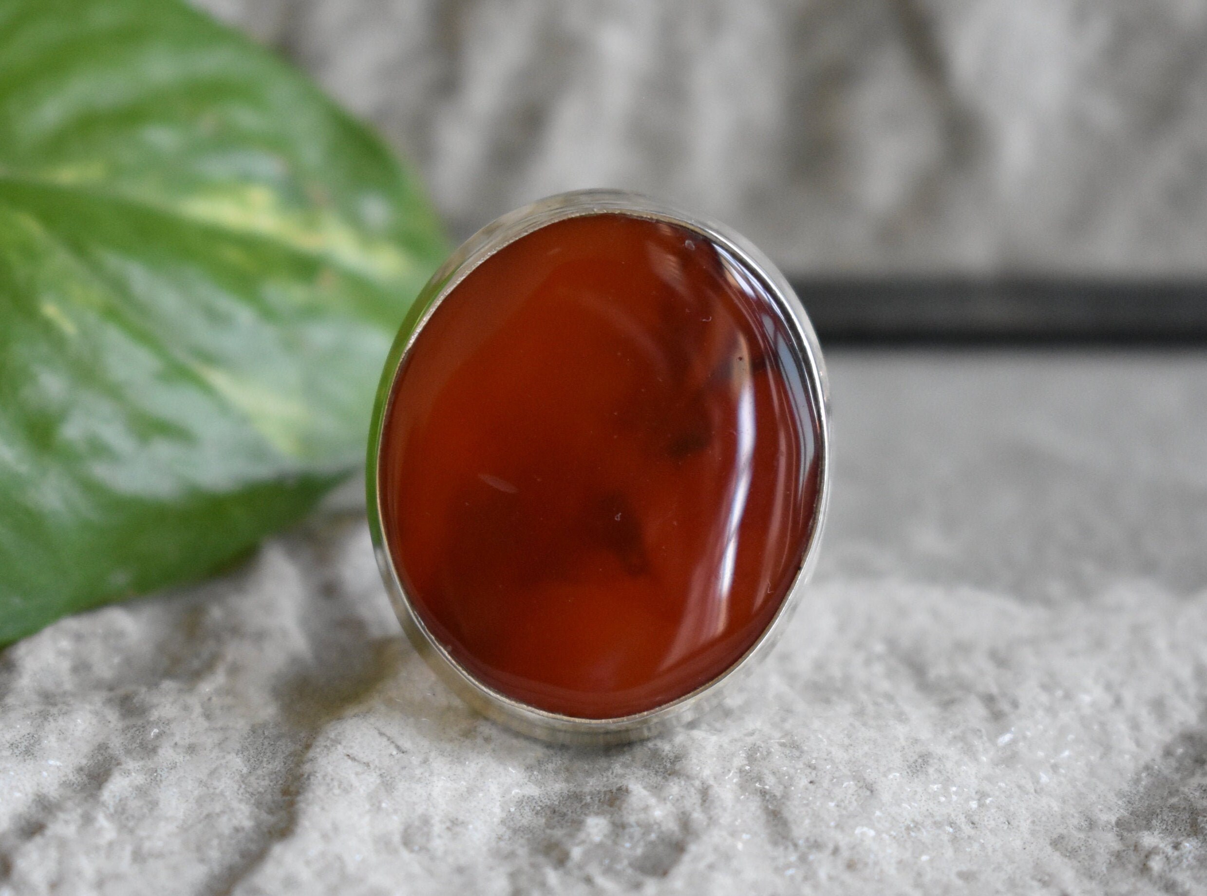 Large Carnelian Ring - Etsy