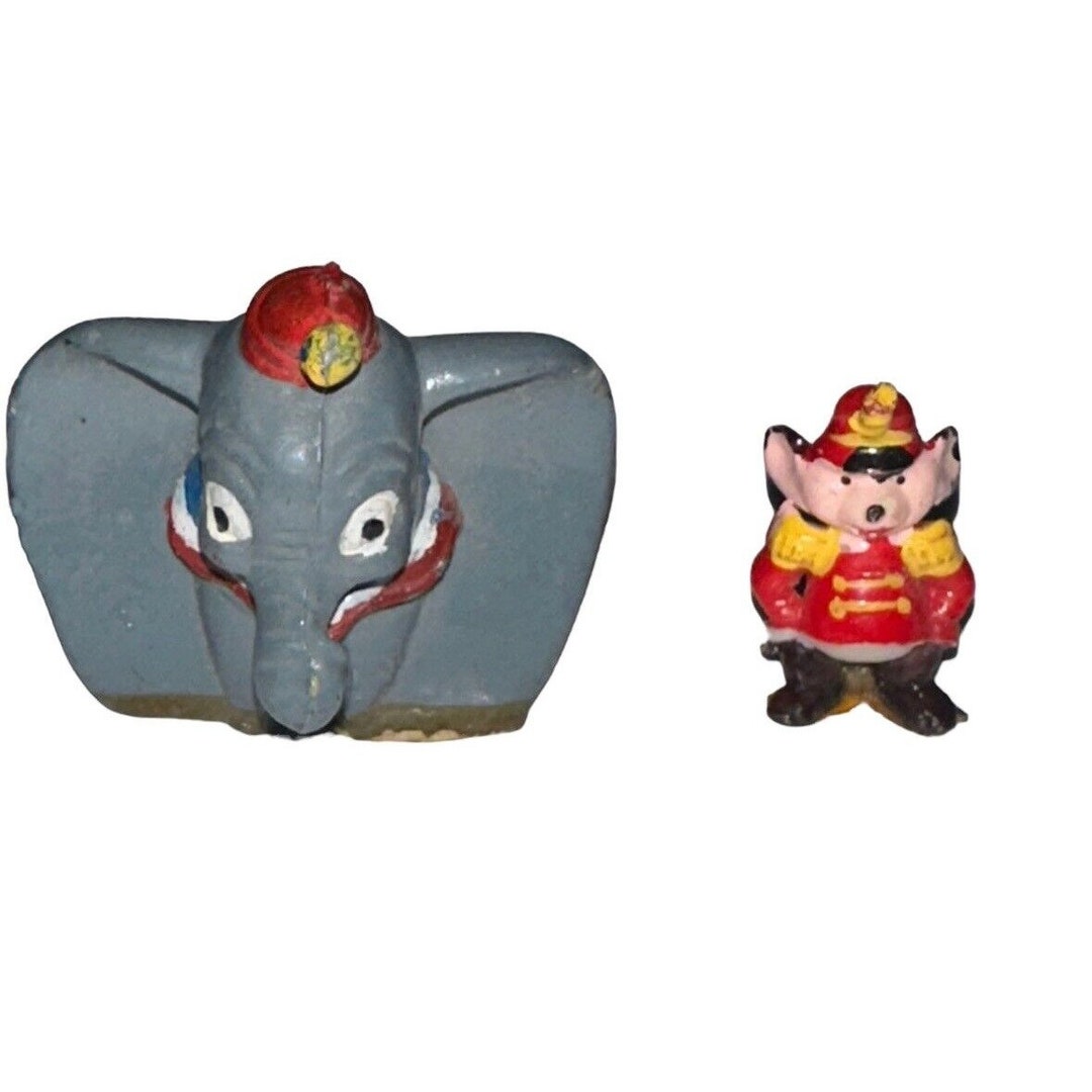 Vintage Marx Disneykins Dumbo and Timothy Mouse Miniature Plastic ...