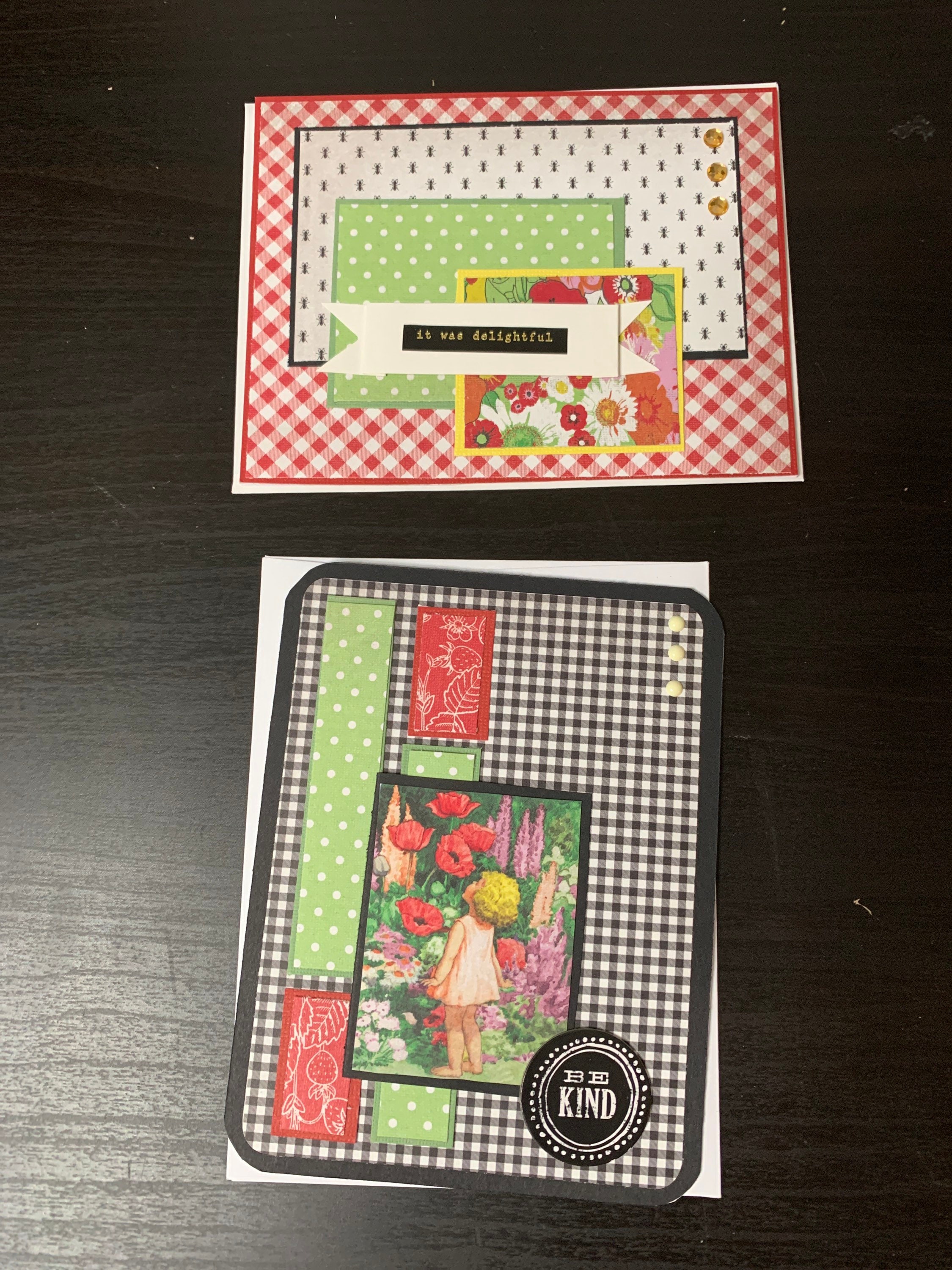 Handmade Blank Notecards Set of 6 Authentique Cheerful Collection ...