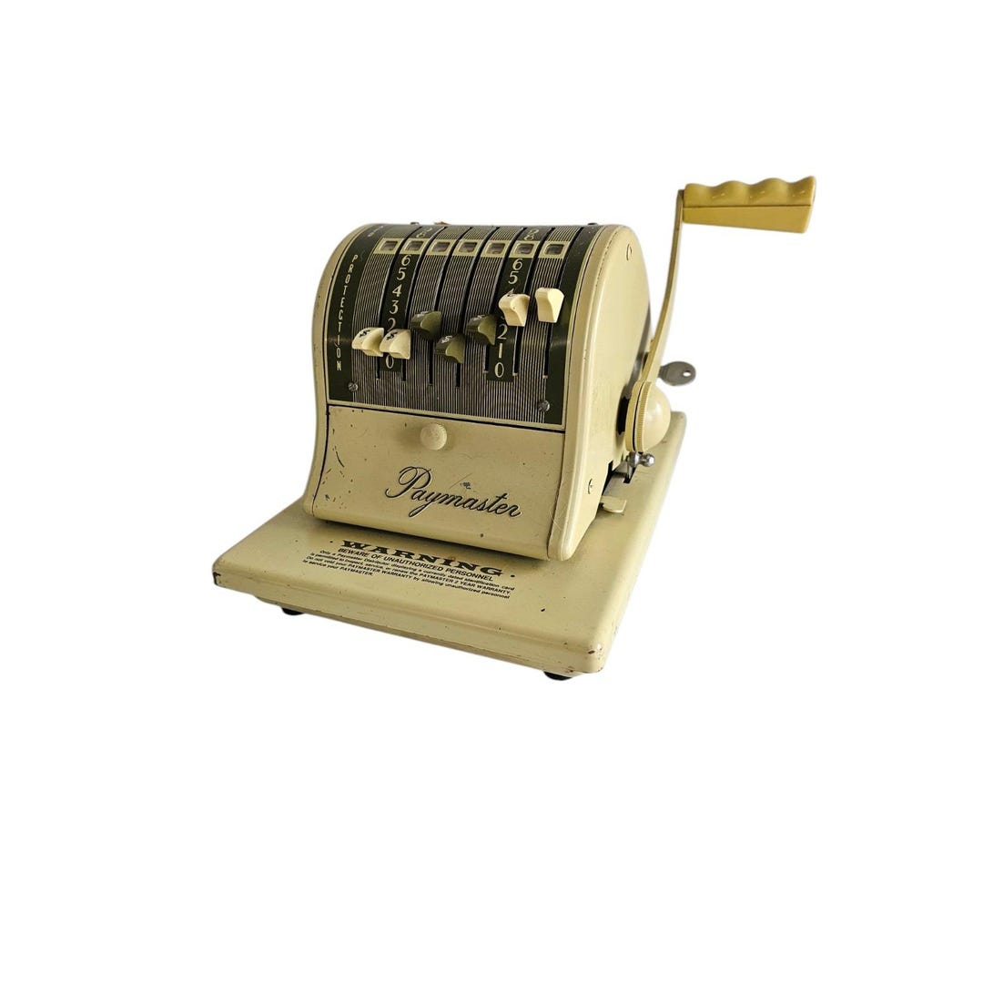 Vintage Paymaster Series S-1000 Check Writing System Dollars Cents W ...