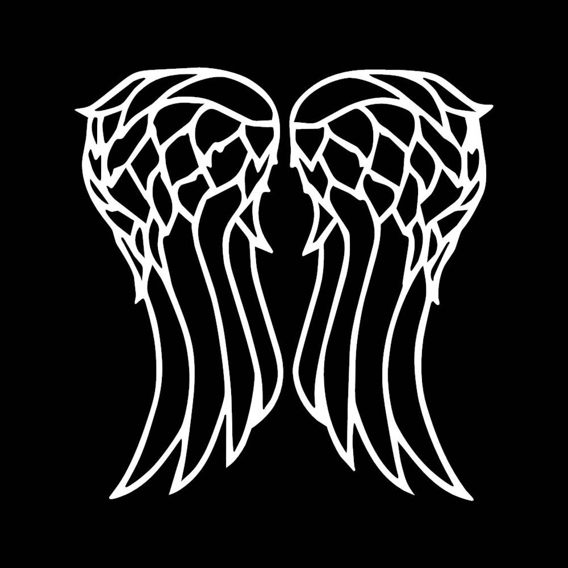 The Walking Dead decal Daryl Dixon wings decal TWD Daryl | Etsy