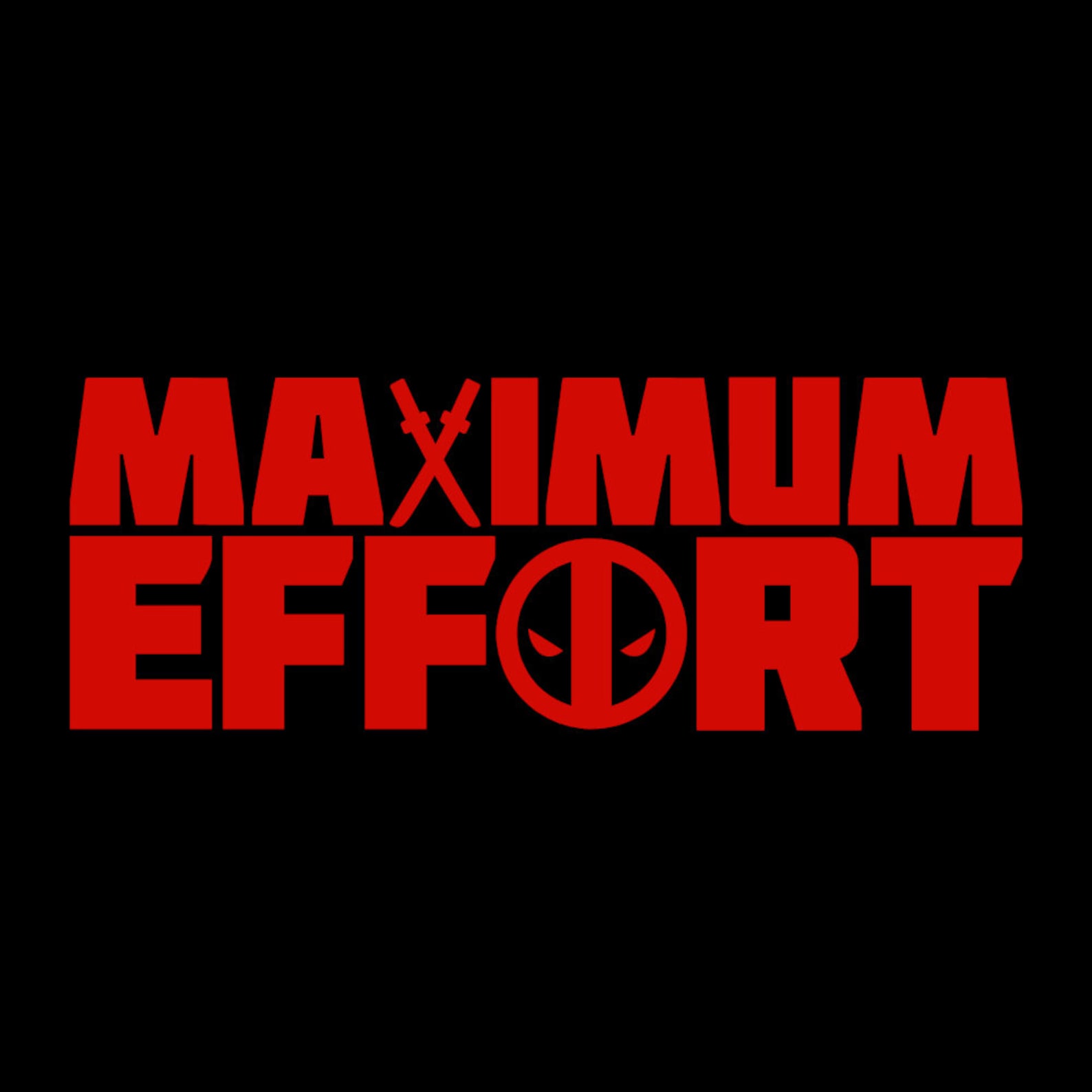 Deadpool decal Maximum effort decal Deadpool logo Deadpool | Etsy