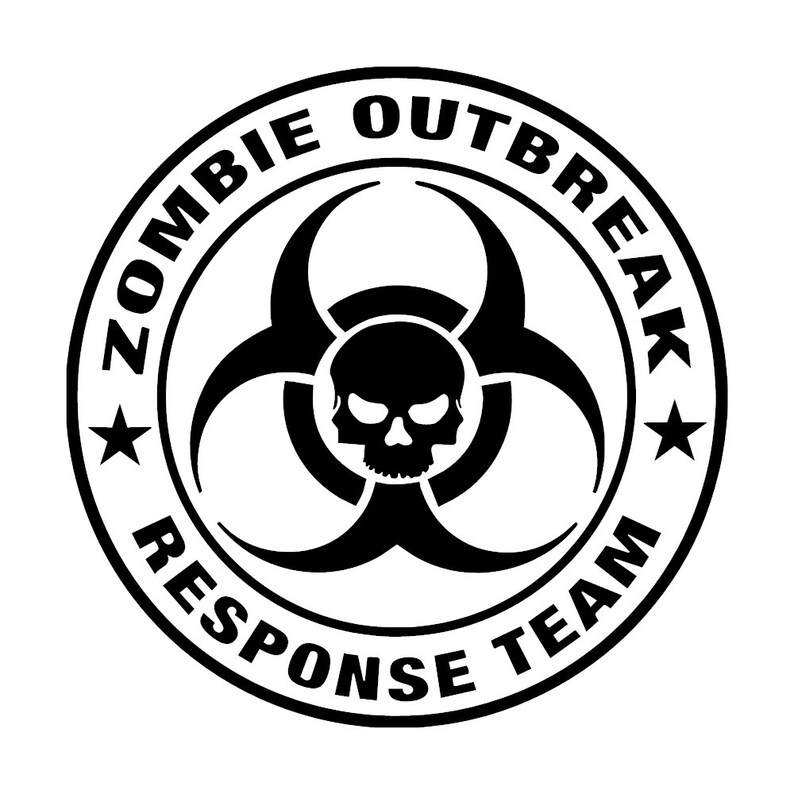 Zombie Outbreak Response Team Decal the Walking Dead Decal | Etsy