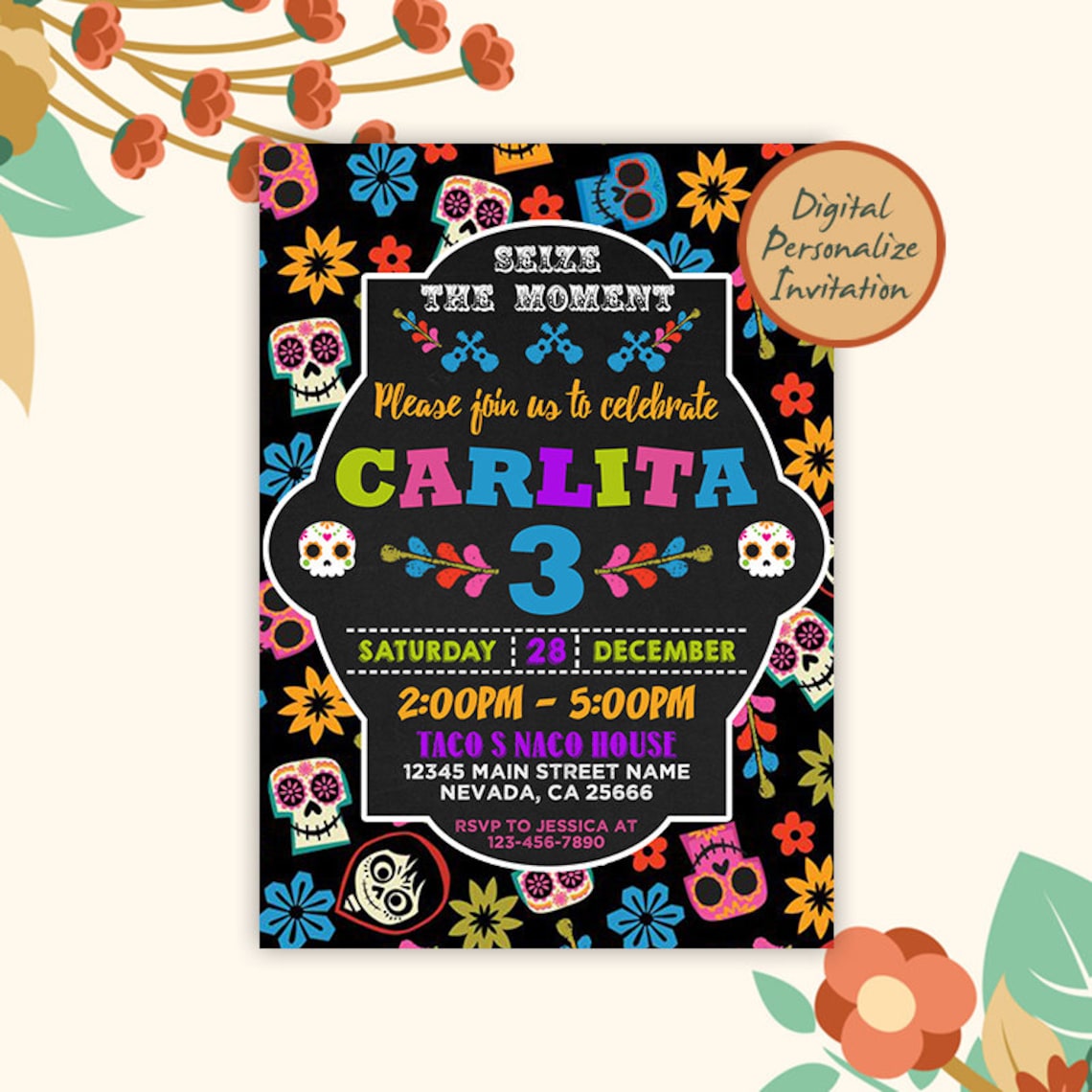 Coco Movie Themed Invitations Coco Birthday Supplies Coco - Etsy