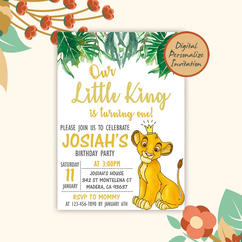Simba Birthday Party Favor Box - Etsy
