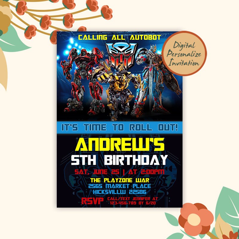 Transformers Party - Etsy