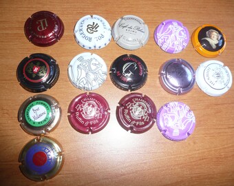 Champagne caps | Etsy