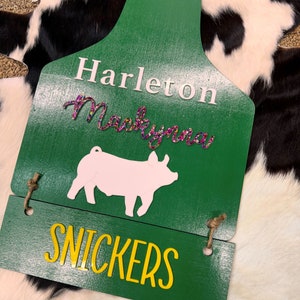 Livestock Show Stall Sign, Pig, Swine, Steer, Heifer, Cattle Tag, Cow ...