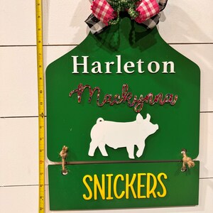 Livestock Show Stall Sign, Pig, Swine, Steer, Heifer, Cattle Tag, Cow ...