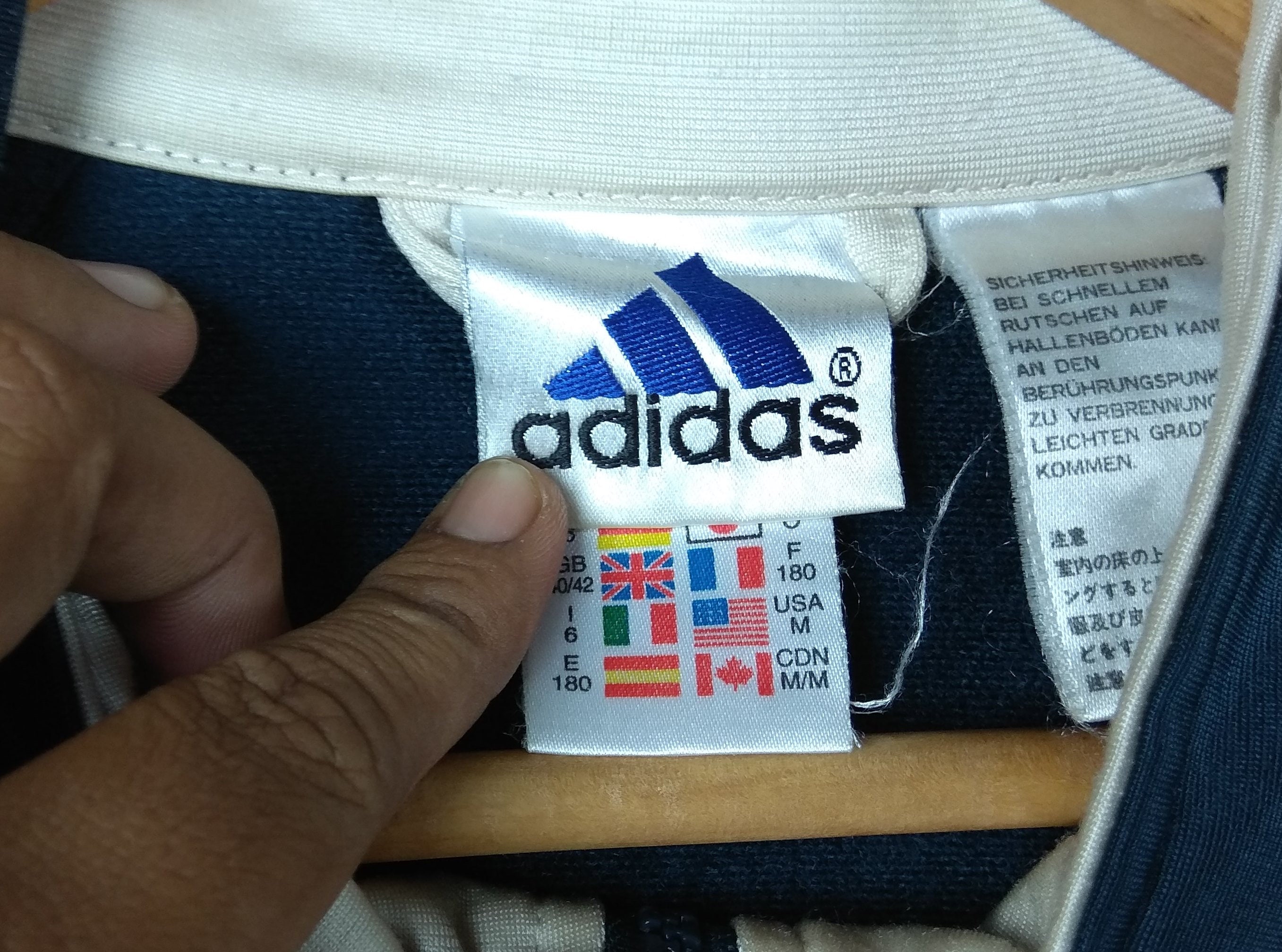 Vintage Adidas Track Top Trefoil Big Logo Streetwear Sweater Track ...