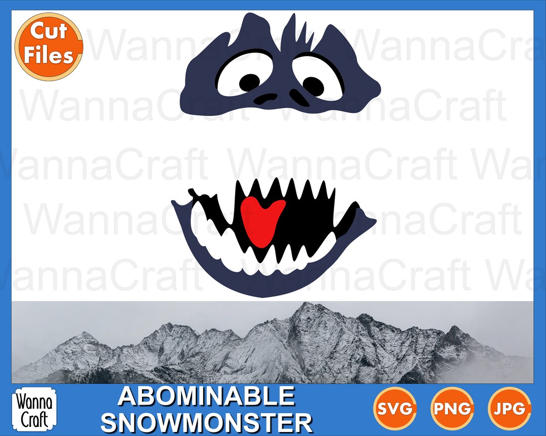 Abominable Snowmonster Digital File. SVG to Craft Your Way Through ...