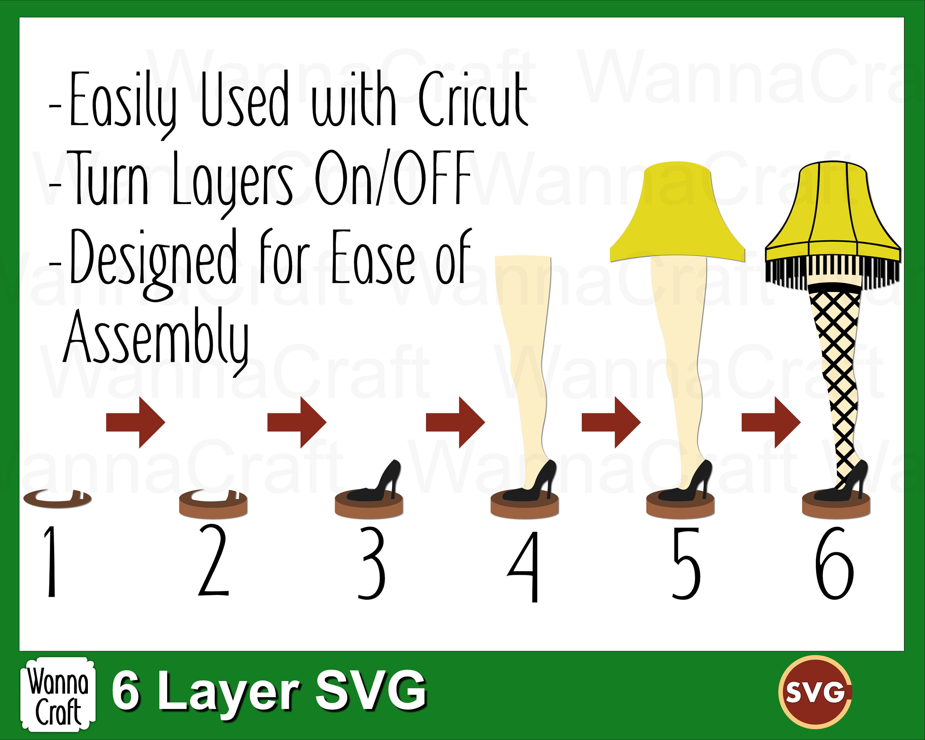 Fragile Leg Lamp Cut Files Christmas Leg Lamp SVG Leg Lamp - Etsy