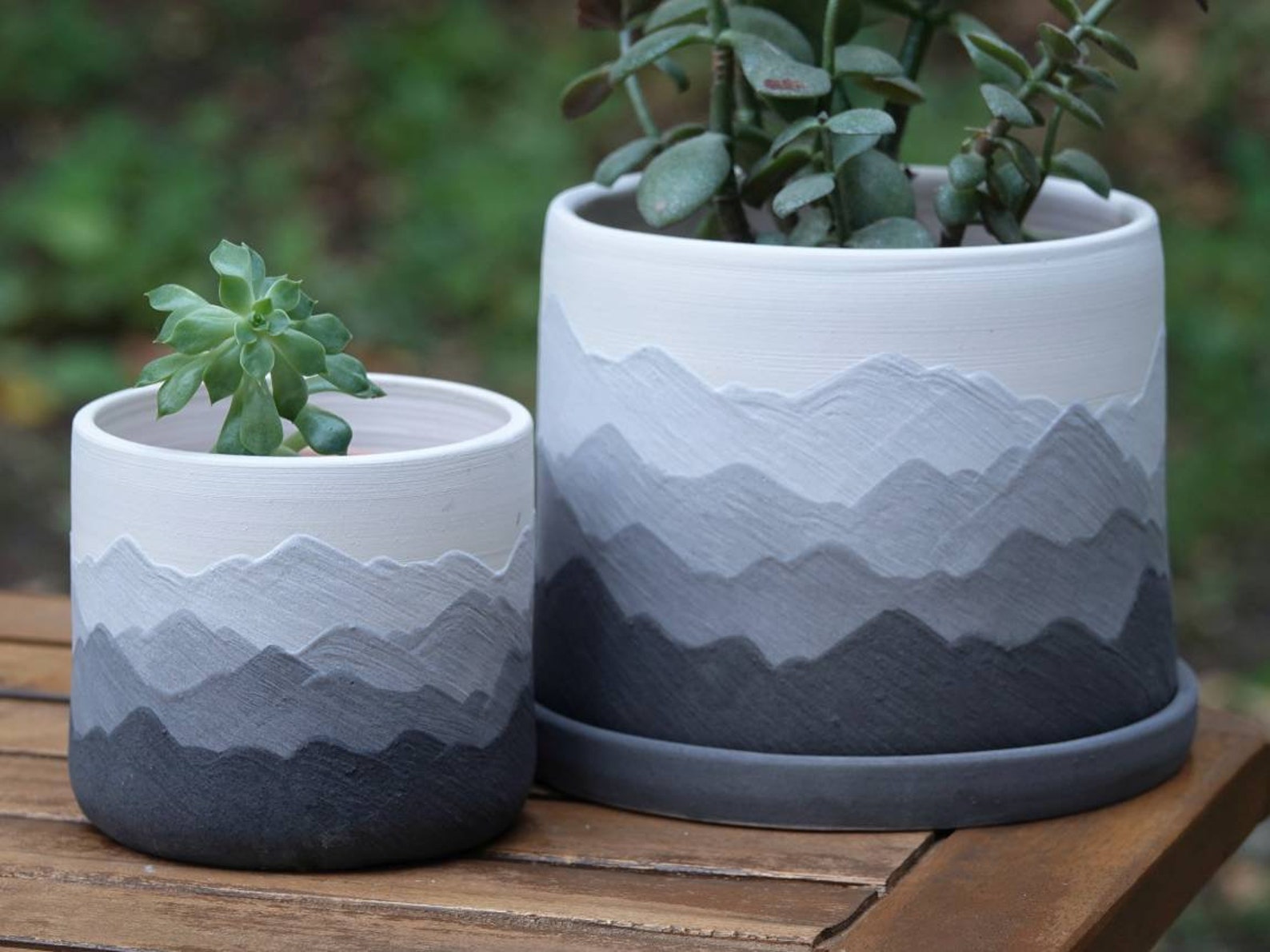 Mountain Ridges Handmade Ceramic Pottery Planter Succulent - Etsy