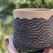 Carved Waves Handmade Ceramic Succulent Pots Clay Pottery - Etsy