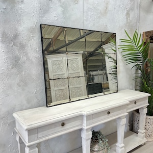 Beautiful French Cafe Mirror With Metal Flowers - Etsy