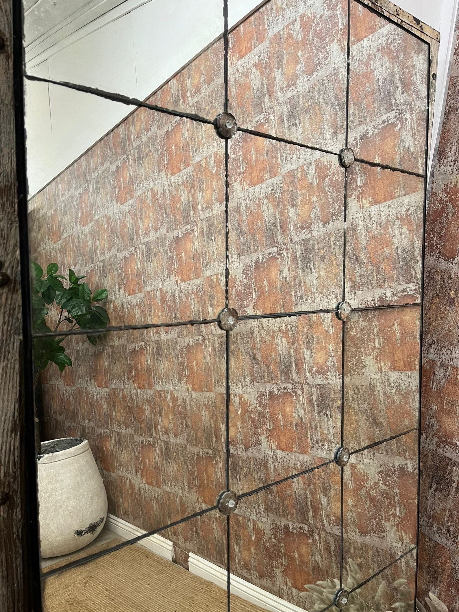 Stunning Foxed Panelled Cafe Mirrors - Etsy UK