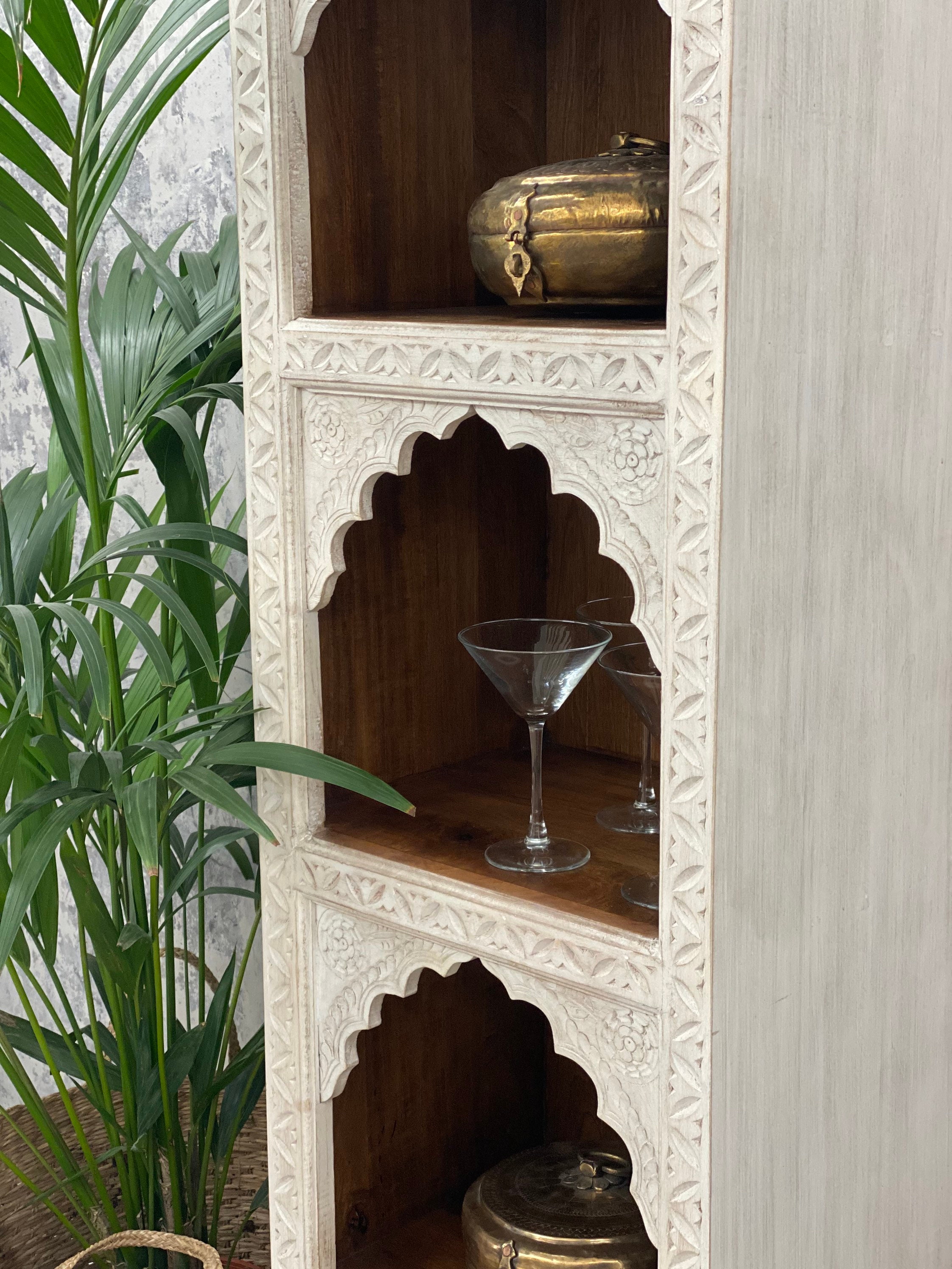 Vintage style indian arch bookcase | Etsy