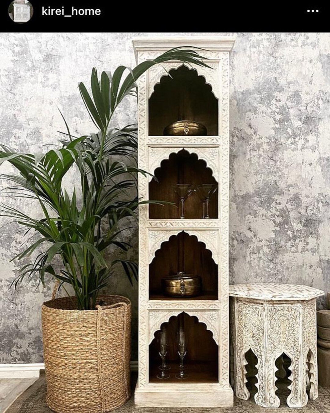 Vintage Style Indian Arch Bookcase - Etsy UK