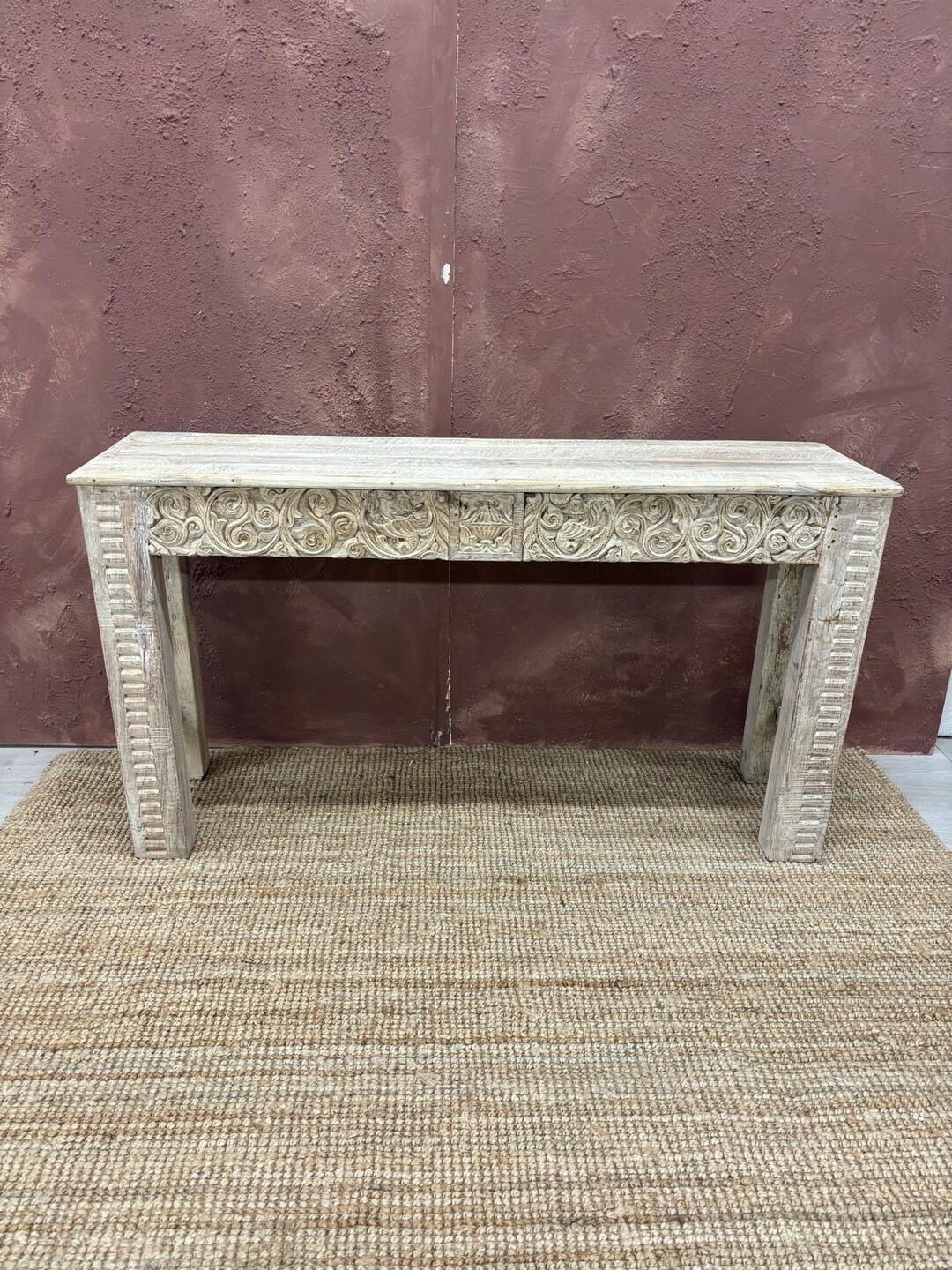 Vintage Indian Console Table - Etsy