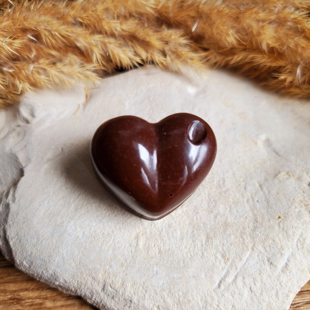 Chocolate Heart Magnet in Resin. Gluttony Magnet. Easter Magnet ...