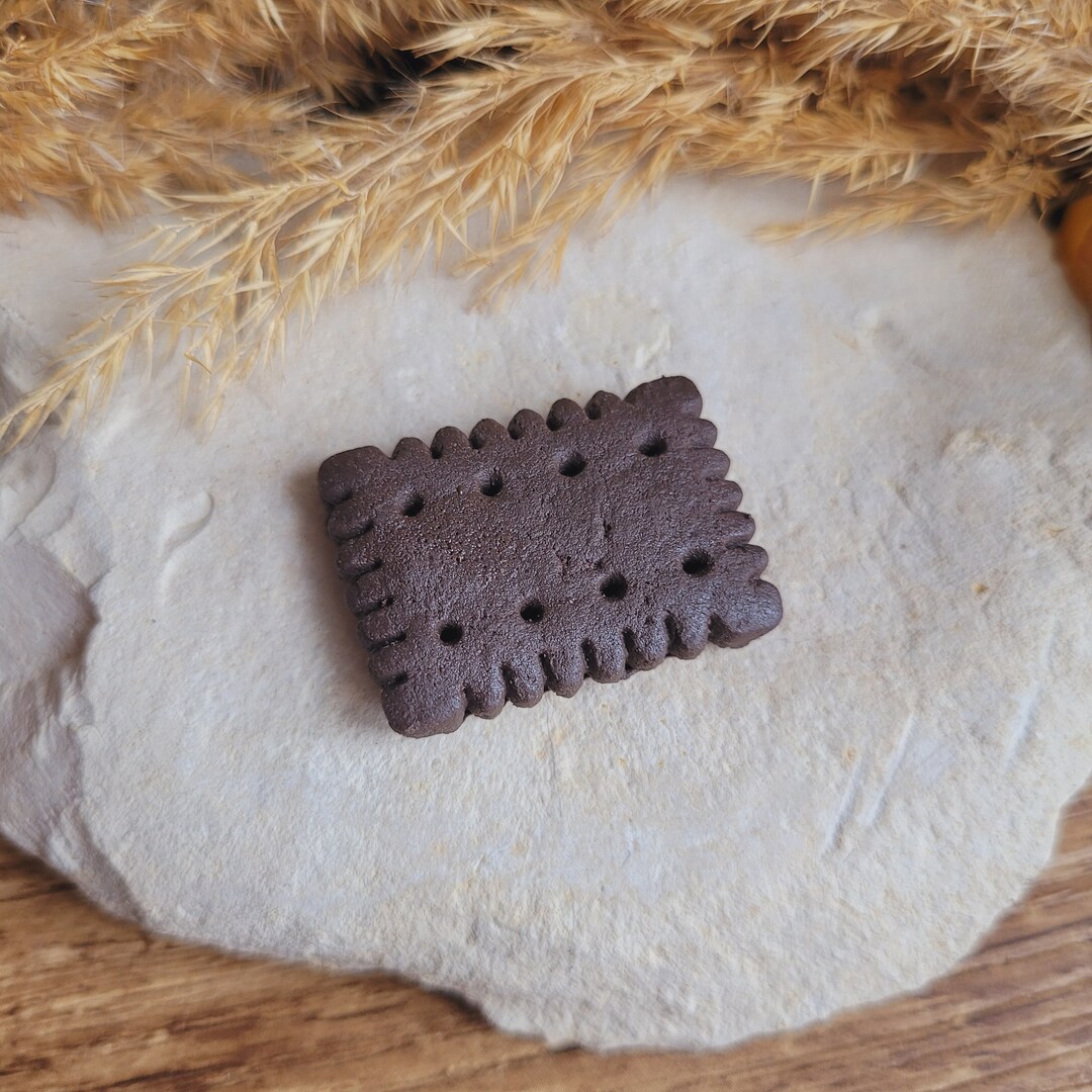 Chocolate Shortbread Biscuit Magnet in Resin. Delicious Magnet ...
