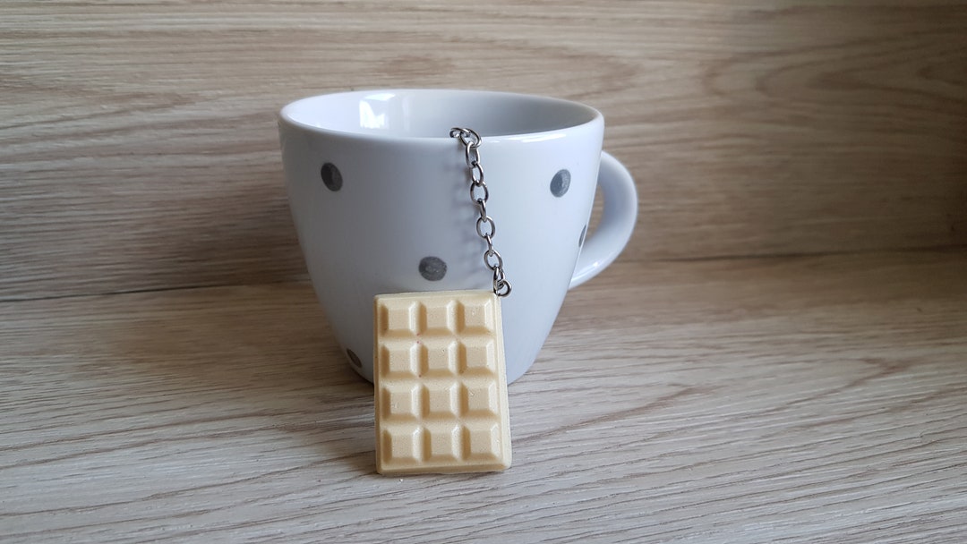 White Chocolate Bar Tea Ball. Gourmet Tea Ball. White Chocolate Resin ...