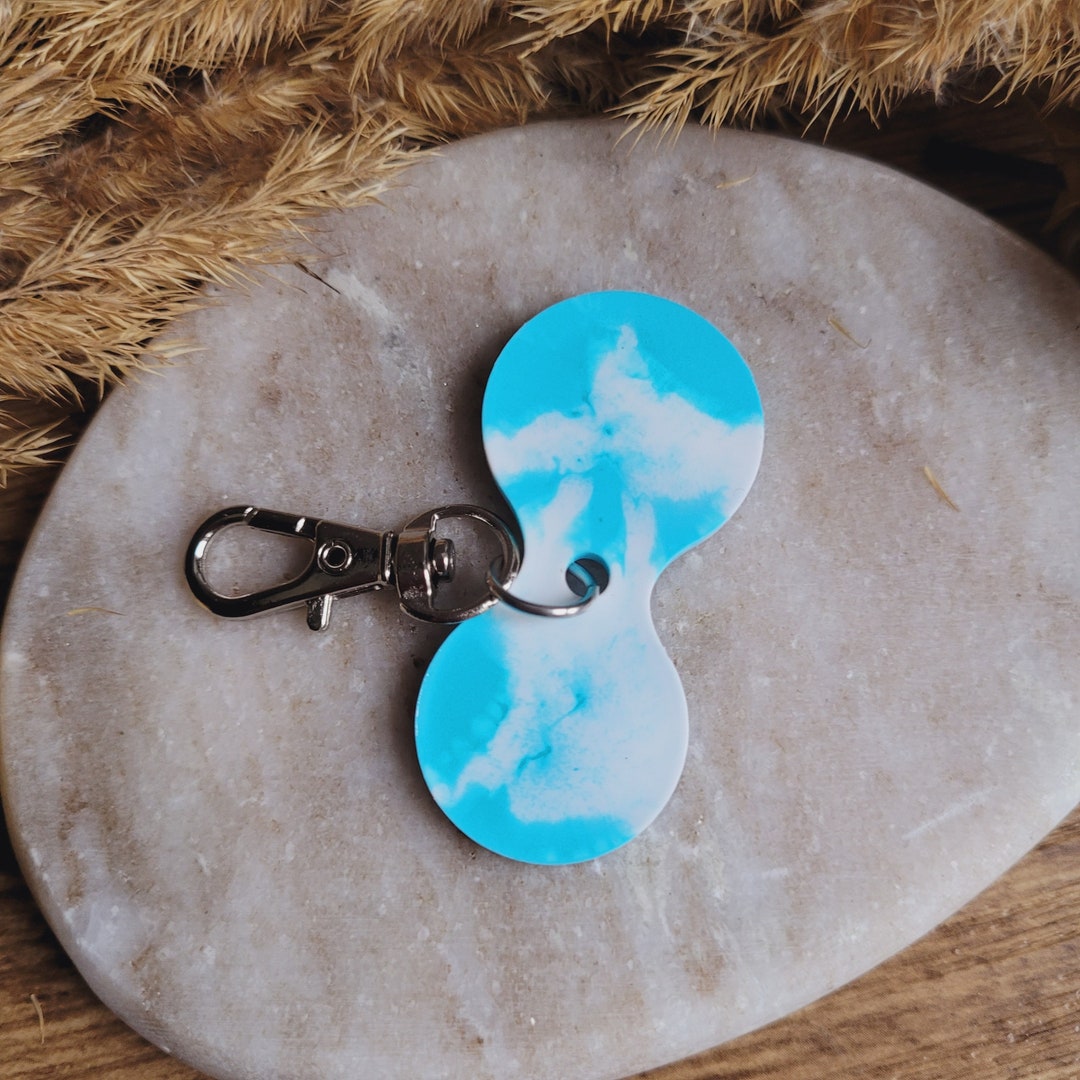 Blue and White Resin Shopping Cart Token. Shopping Accessories ...