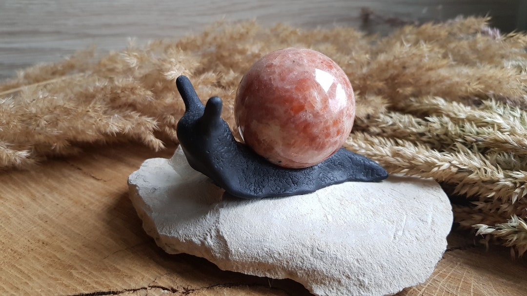 8.5 Cm Resin Snail Base. Base for Stone Spheres 4 to 4.5 Cm in Diameter ...