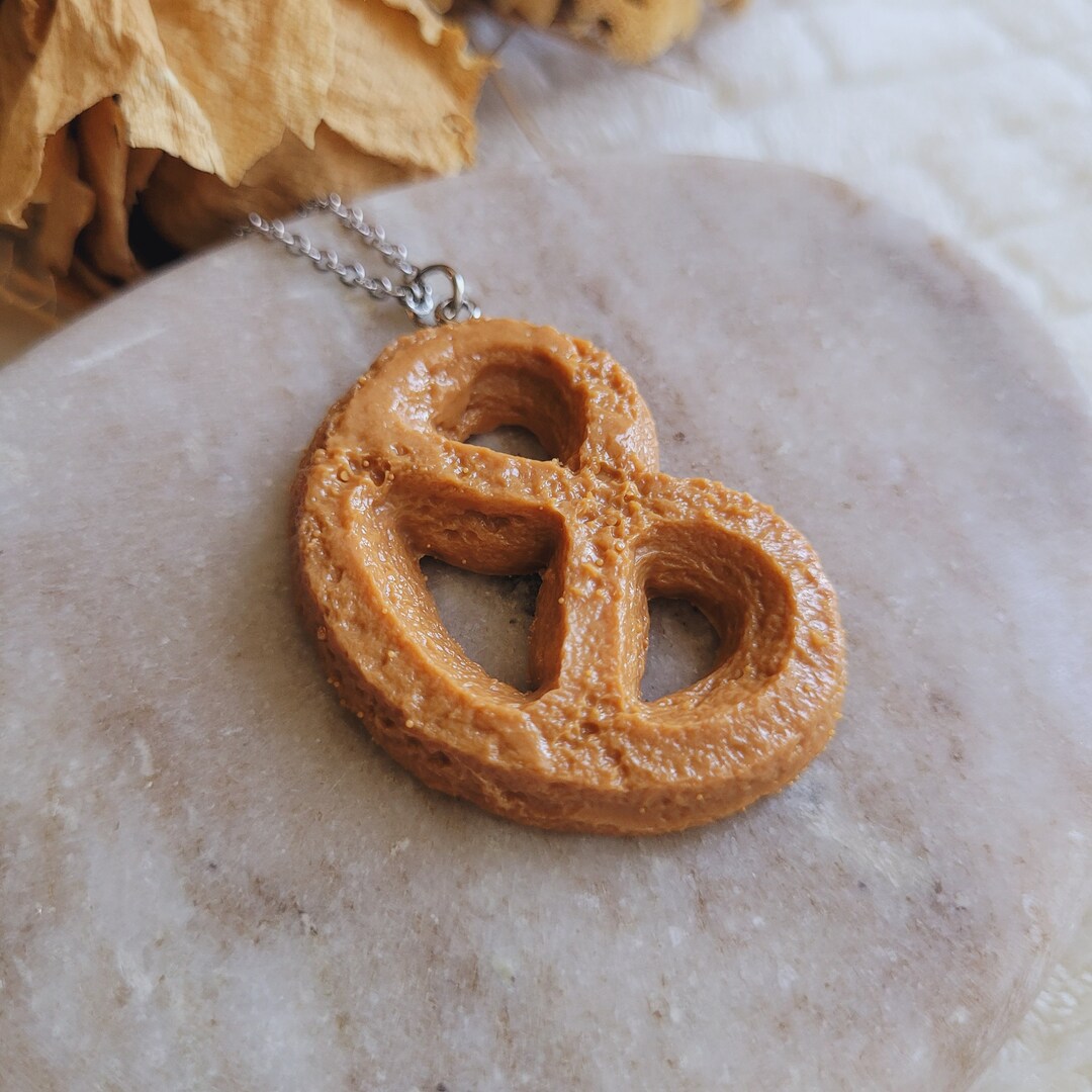 Resin Shortbread Pretzel Cookie Pendant. Sold Individually or With a ...