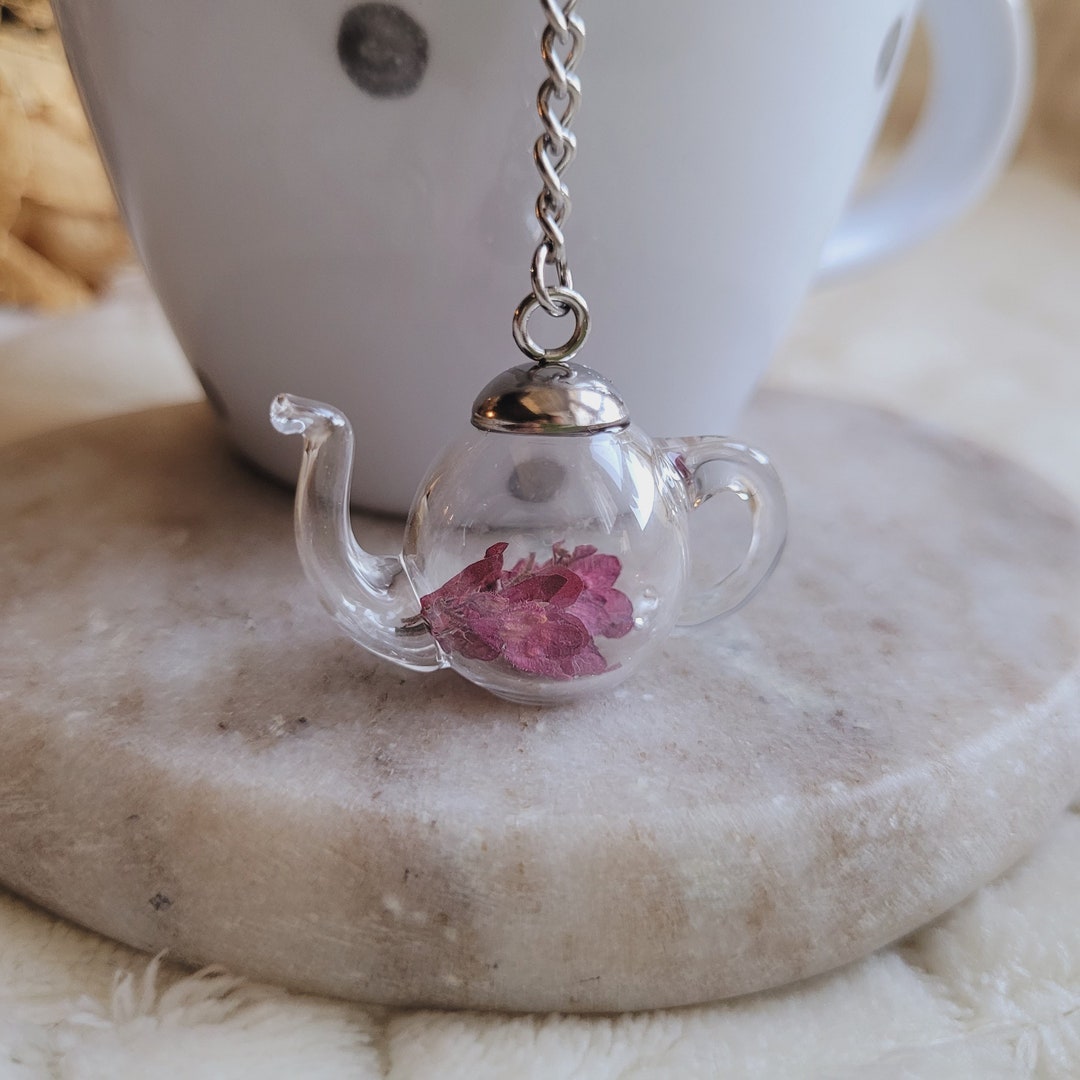 Tea Ball Teapot Dried Flowers of Heuchera. Flowery Tea Ball. Flowery ...