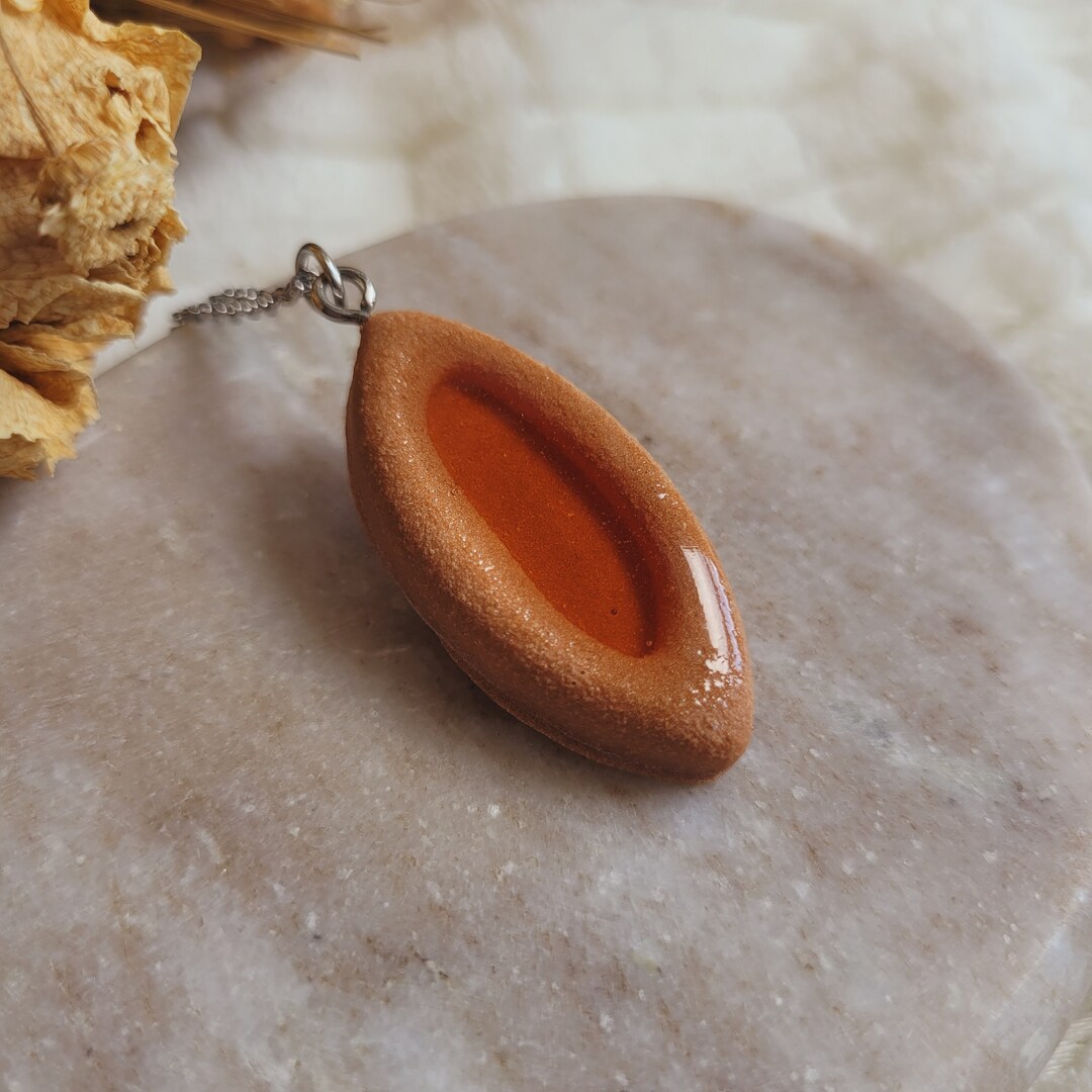 Apricot Biscuit Tray Necklace – Gourmet Resin Costume Jewelry ...