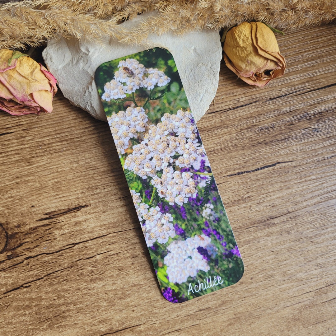 Glossy Bookmark - Original Photo of a Yarrow Flower, Ideal as a Low ...