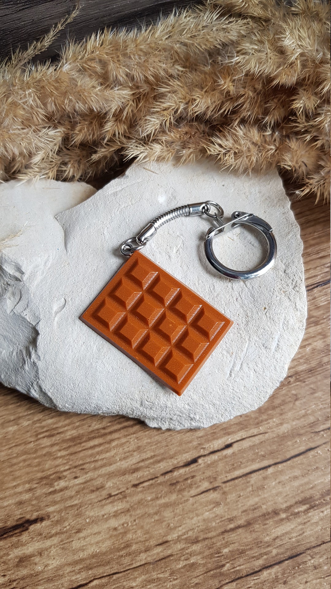 Resin Chocolate Bar Key Ring. Chocolate Key Ring. Sweet Treats Key Ring ...