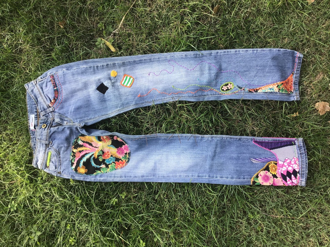 Jean Lévis Floral Customised for Women - Etsy UK