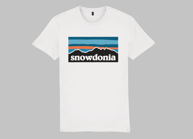 Snowdonia T-shirt: Welsh Mountain Design - Etsy UK