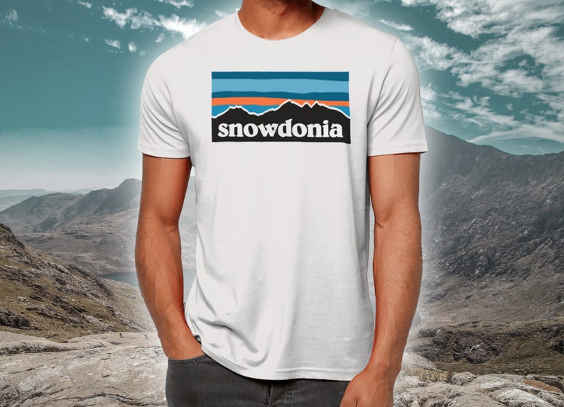 Snowdonia T-shirt: Welsh Mountain Design - Etsy UK
