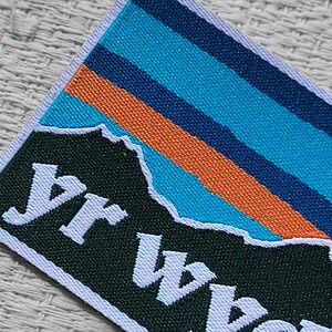 Yr Wyddfa Patch, Snowdon Patch, Snowdon Souvenir, Welsh Gift, Iron on ...