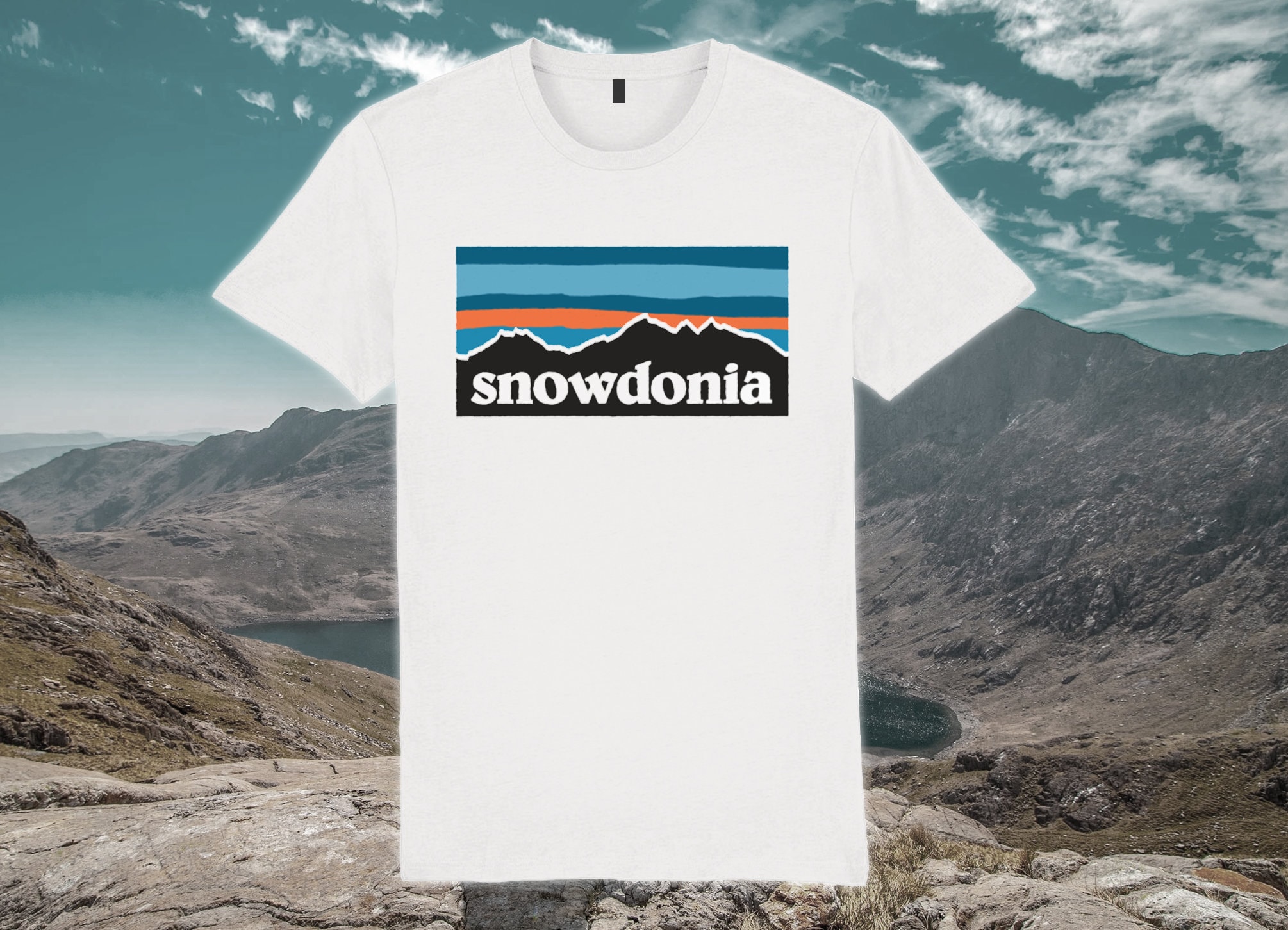 Snowdonia T-shirt: Welsh Mountain Design - Etsy UK