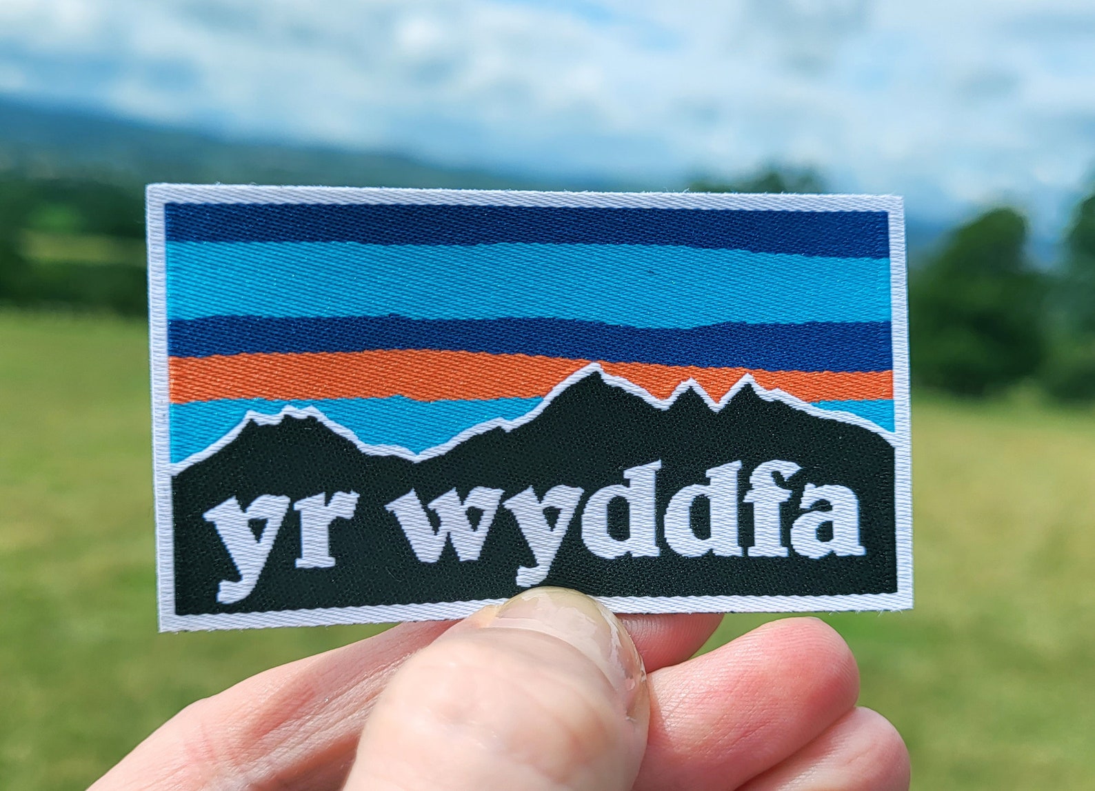 Yr Wyddfa Patch, Snowdon Patch, Snowdon Souvenir, Welsh Gift, Iron on ...