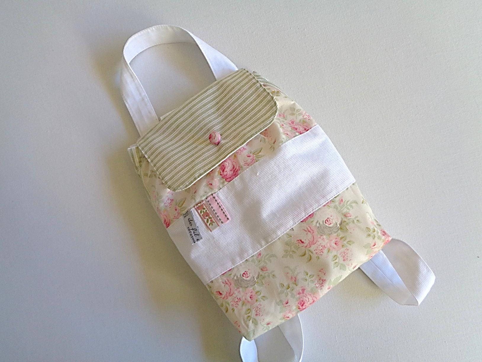 Backpack, Doudou Bag, Children's Toy Bag, Girl, Cotton Printed Flowers ...