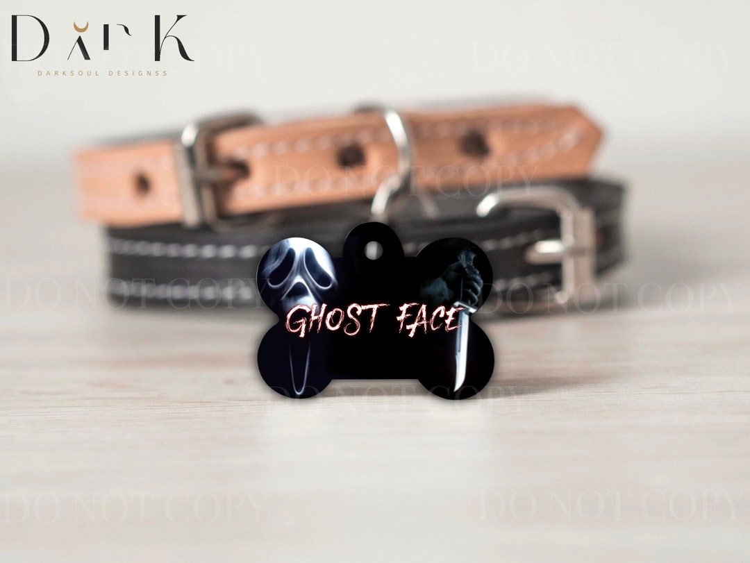 Ghost Face Pet ID Tag Horror Dog Tag Cat Tag - Etsy