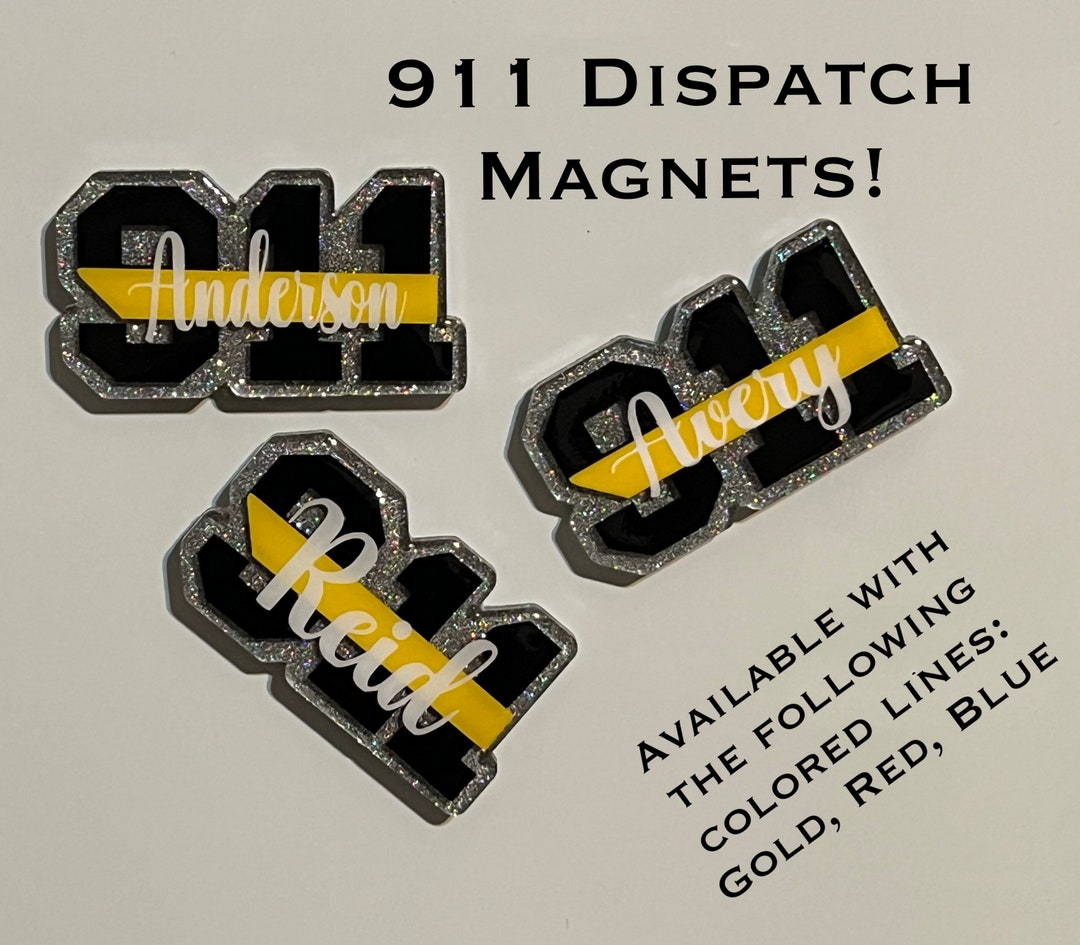 Large 911 Magnet Locker Magnets Fridge Magnets Refrigerator Magnets ...