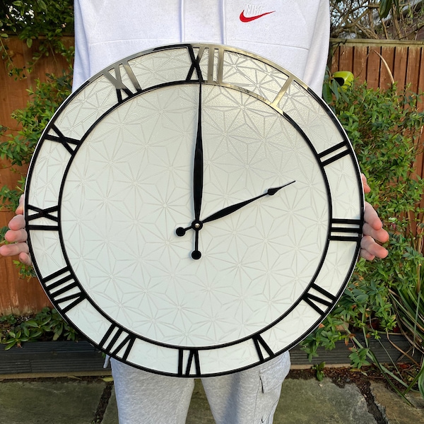 Geometric Clock - Etsy UK