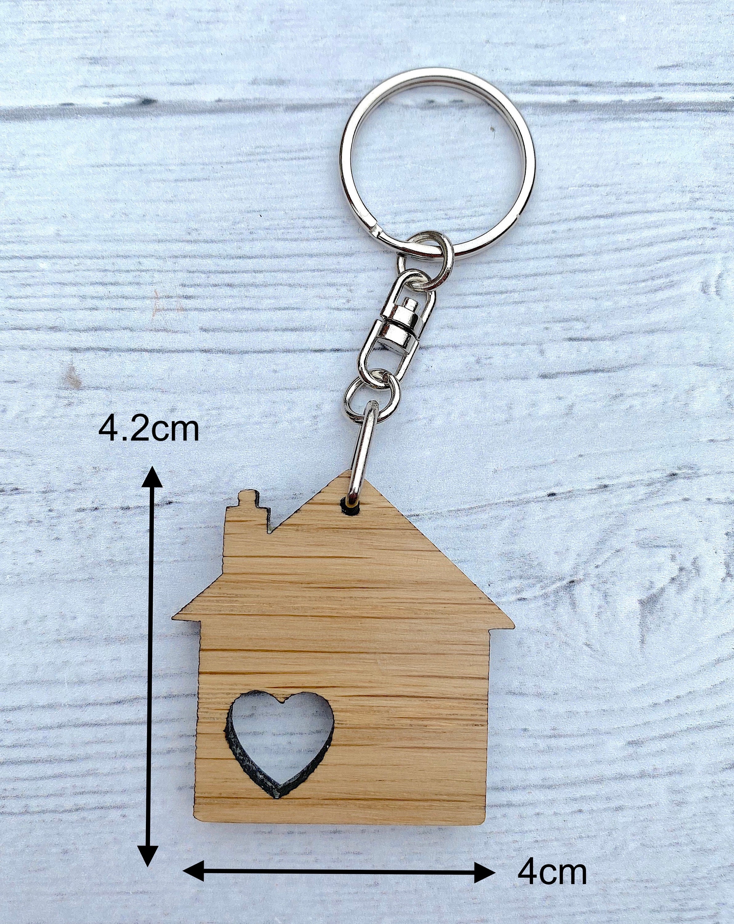 Home Keychain House Keychain Wood House Keyring Wood Home | Etsy
