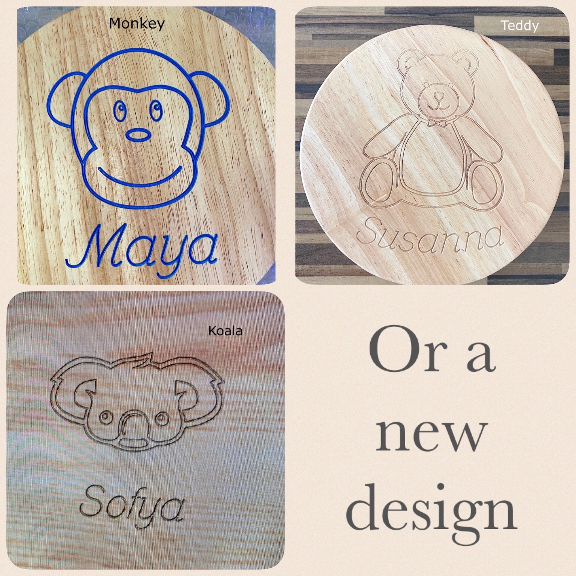 Personalised Stool, Wood Milk Stool, First Birthday, Wooden Stool ...