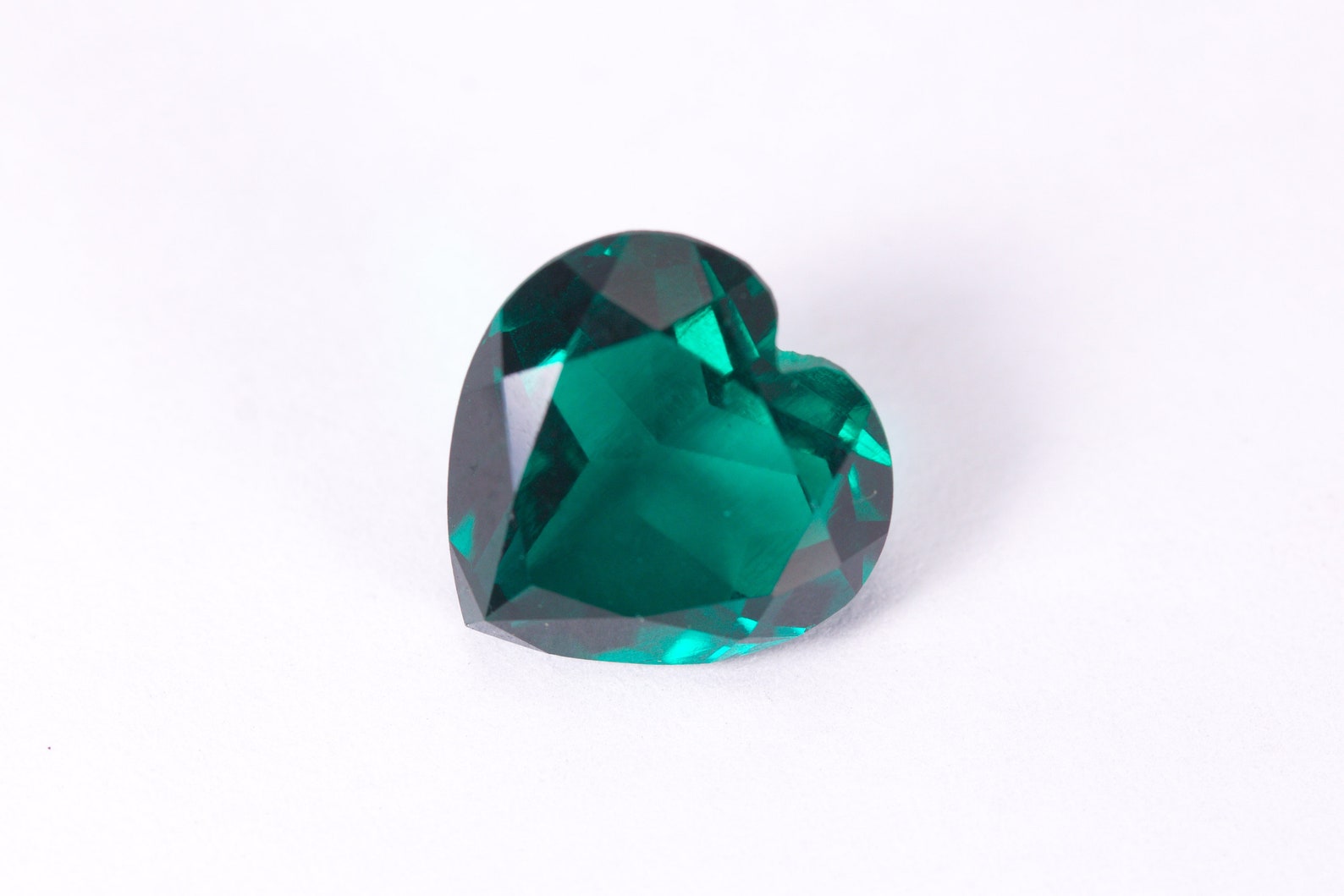 Lab Created Emerald Hydrothermal Emerald Heart Shape AAA - Etsy