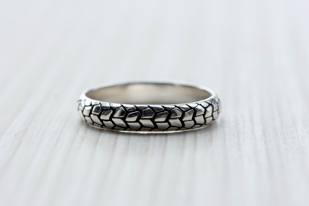 Sterling Silver Motorcycle Tire Ring - Biker Jewelry - Etsy