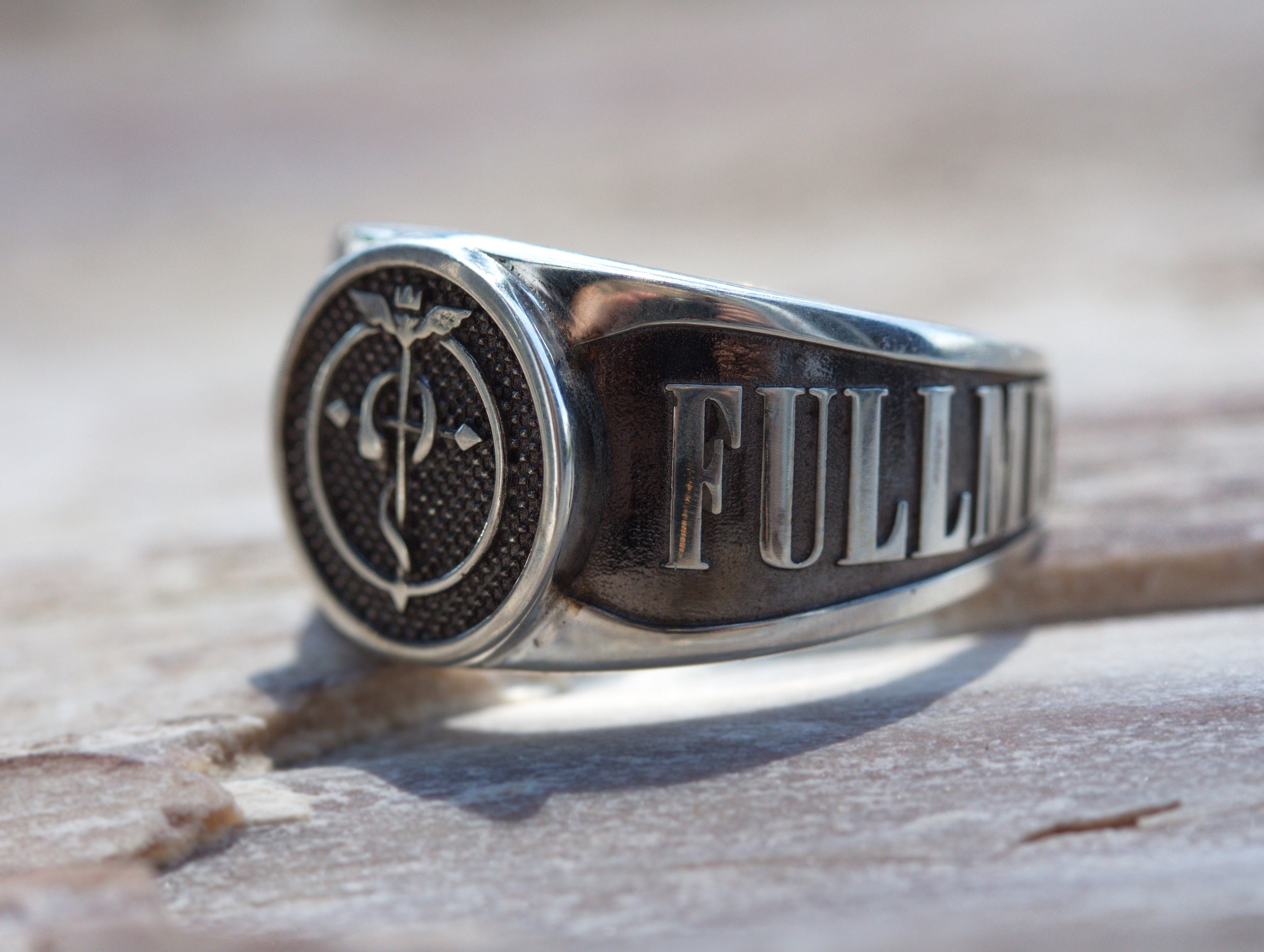 Full Metal Alchemist Silver Ring Men's Sterling Silver - Etsy